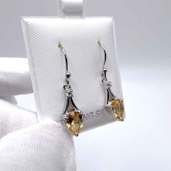 Jewelry | Genuine Citrine 925 Sterling Silver Earrings | Poshmark